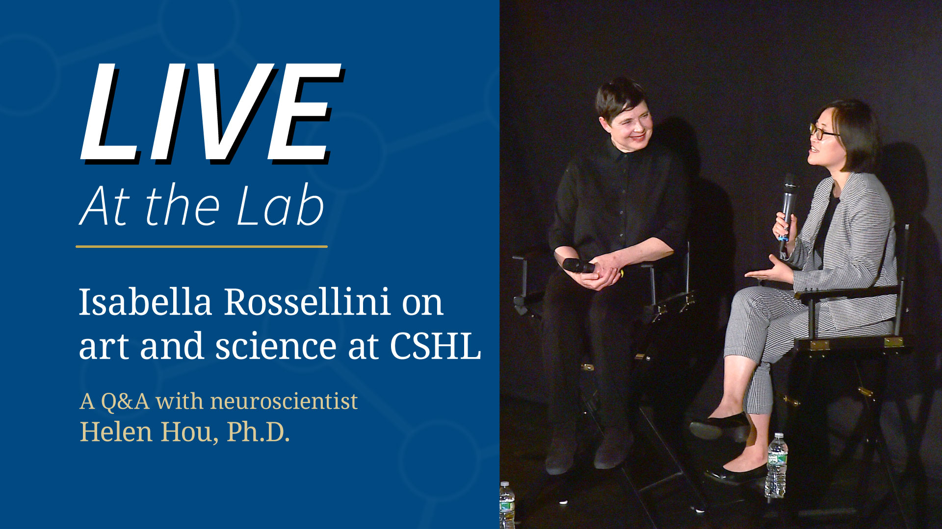 Isabella Rossellini shares the stage with CSHL | Cold Spring Harbor ...